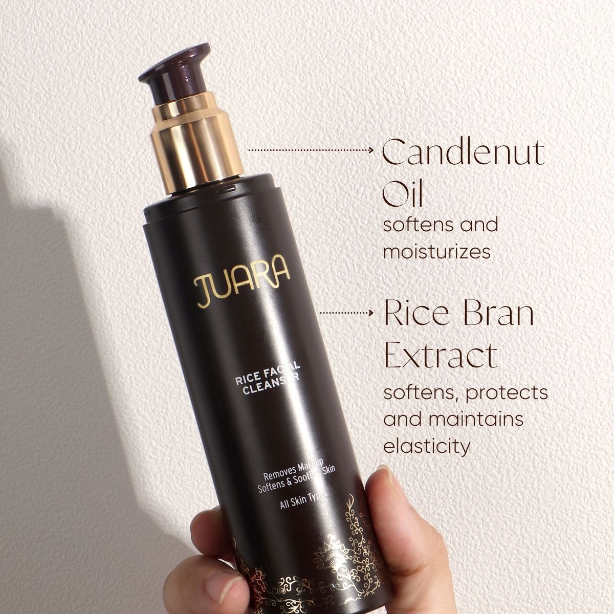 Rice Facial Cleanser with Candlenut Oil, 3.3oz – JUARA Beauty Indonesia